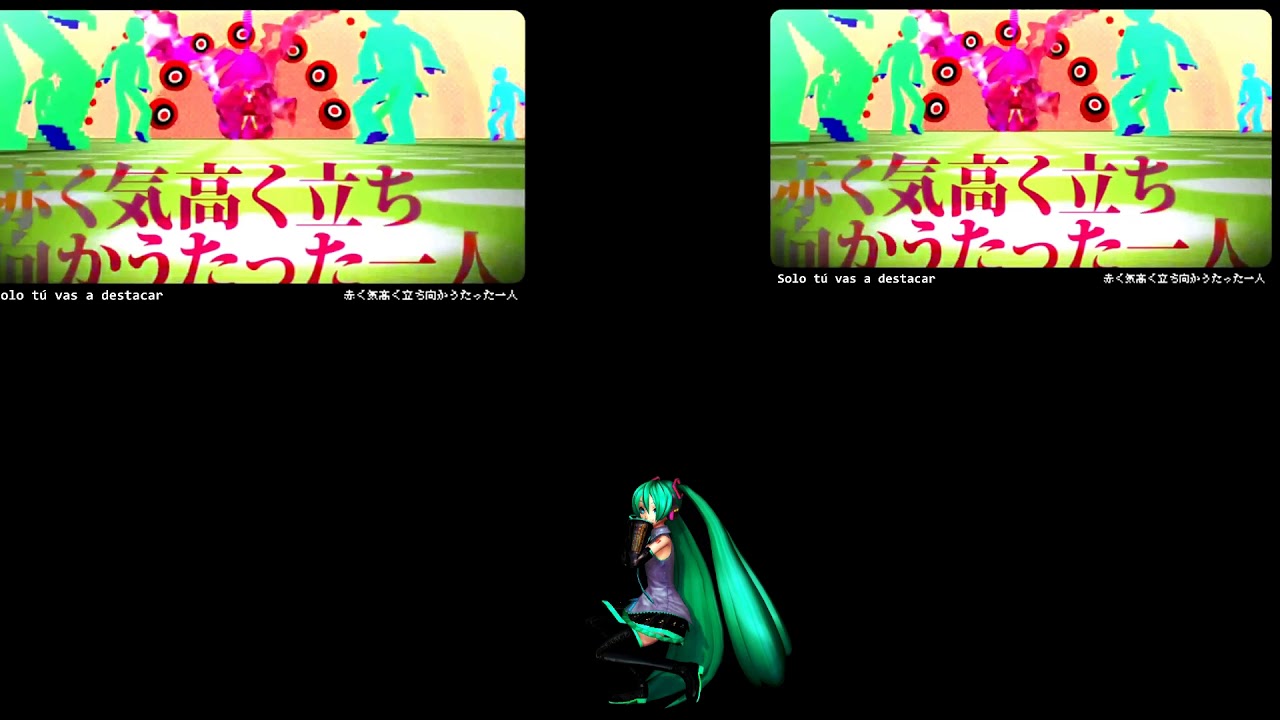 Raspberry Monster Hatsune Miku Hologram Ready - YouTube