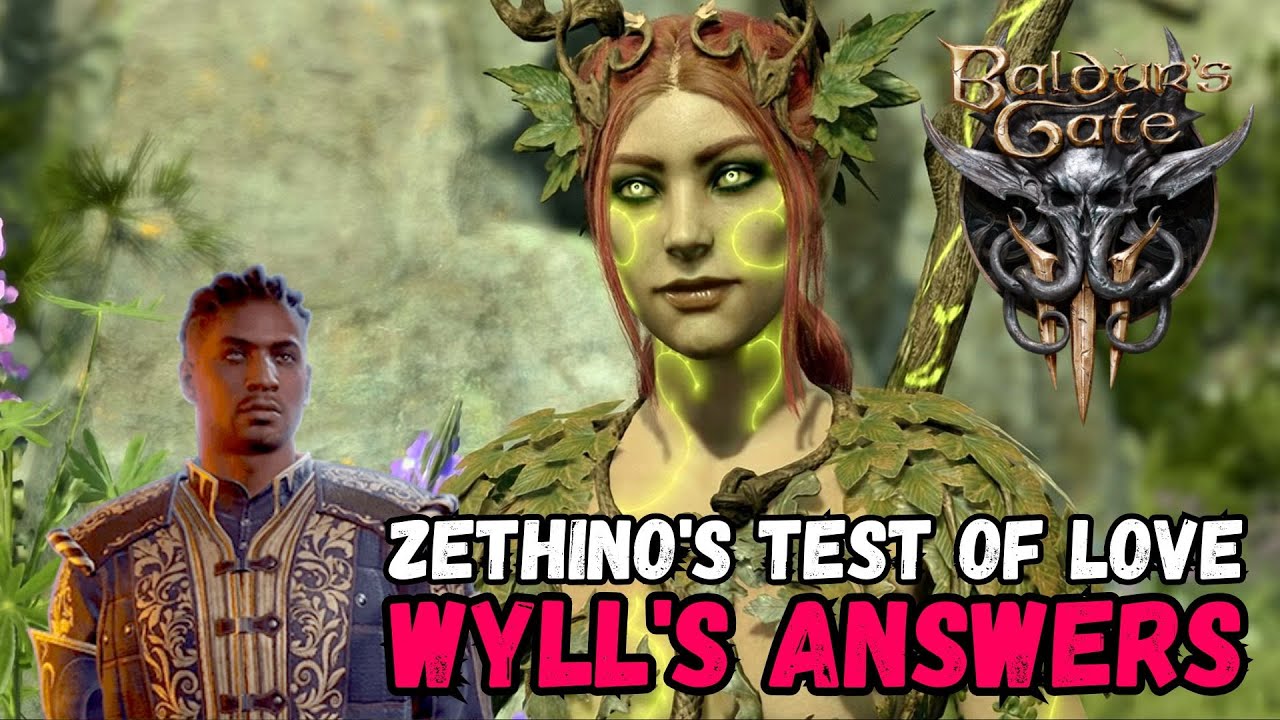 WYLL'S Correct ANSWERS for Zethino's Test Of Love in Baldur's Gate 3! 🤔 ...