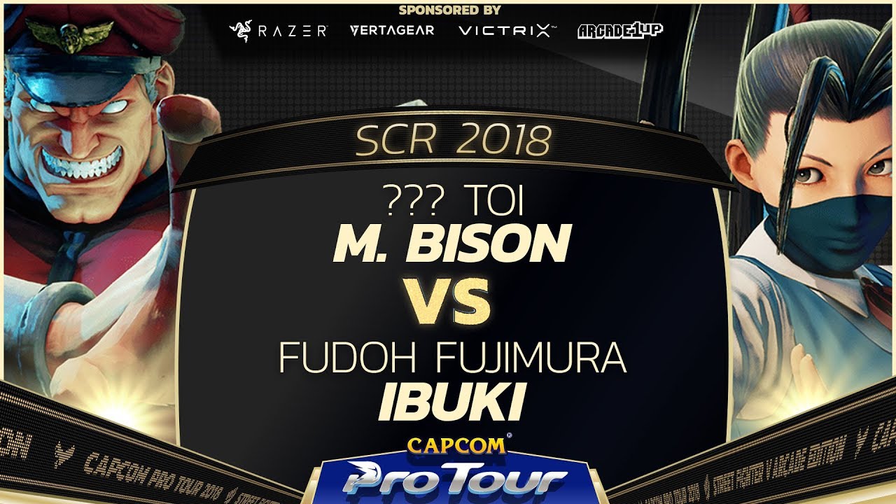 Toi (M. Bison) vs Fudoh Fujimura (Ibuki) - SCR 2018 Day 1 Pools - CPT ...