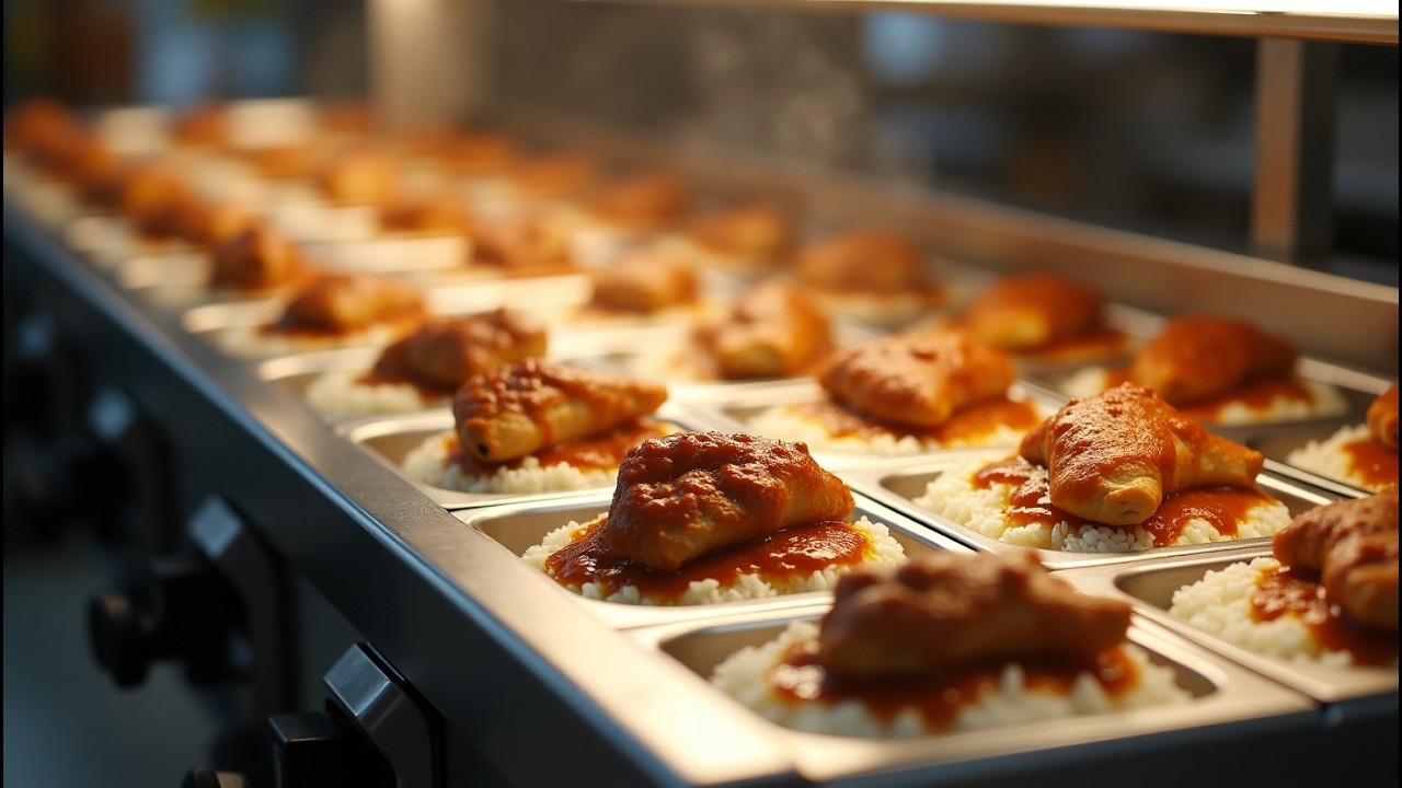 How Millions of Ready Meals Are Made in a Factory | Ready Meals Factory ...