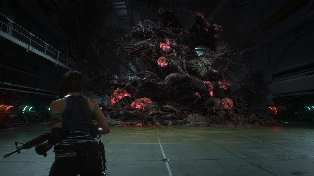 RESIDENT EVIL 3 FINAL NEMSIS BOSS FIGHT . NIGHTMARE MODE / CLAIRE - YouTube