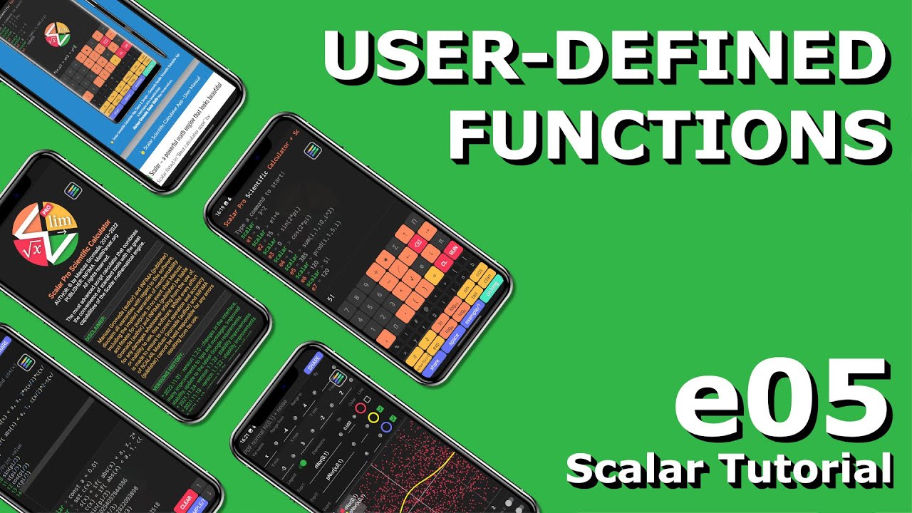 Short Scalar Tutorials 05 User Defined Functions Youtube 0859