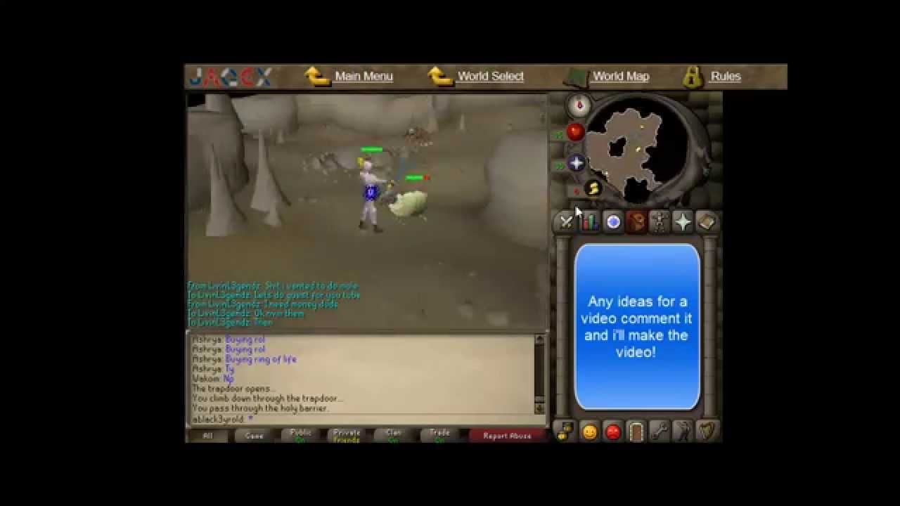 Oldschool Runescape 2007 How to get in to the Experiments Cave - YouTube