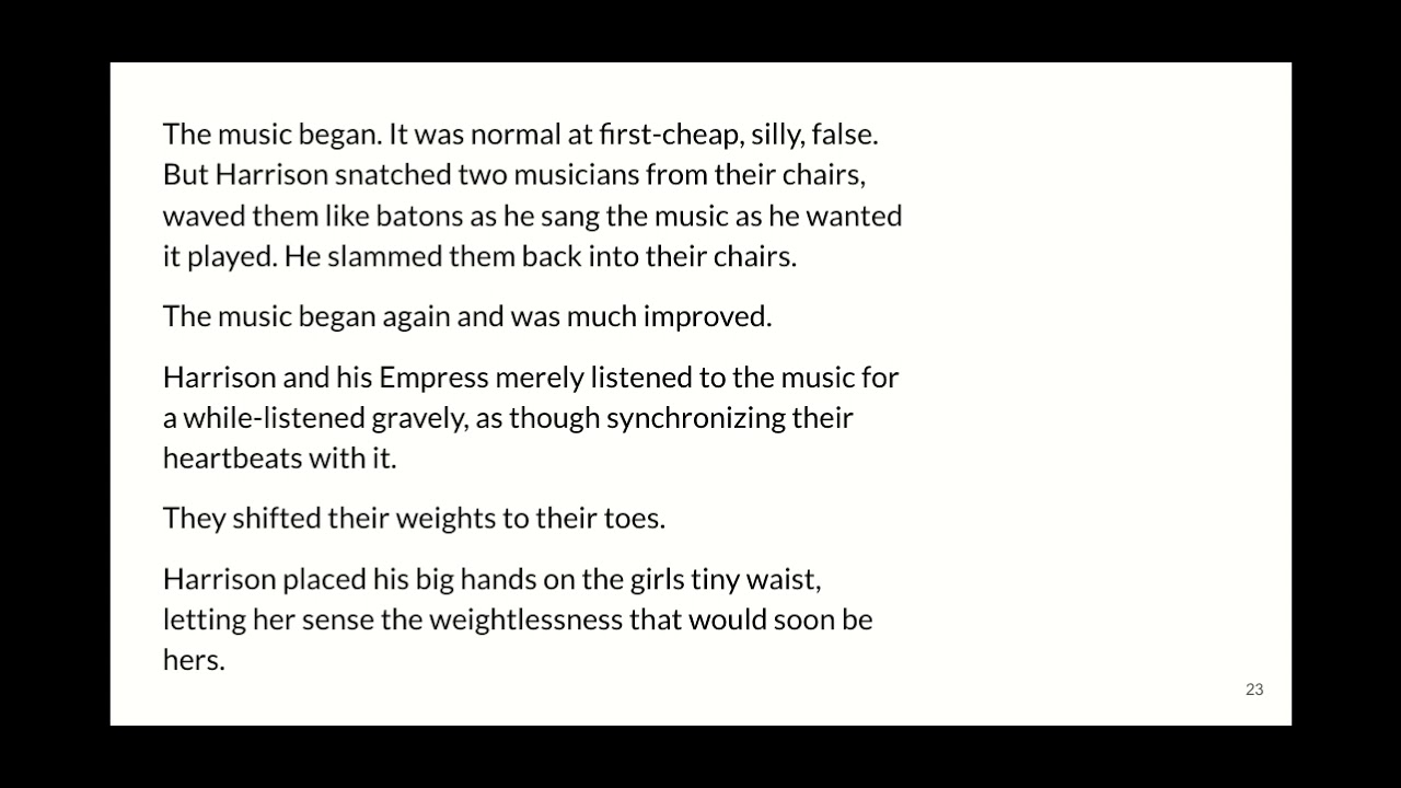 Pt 3 Harrison Bergeron (Chunked Read Aloud) - YouTube