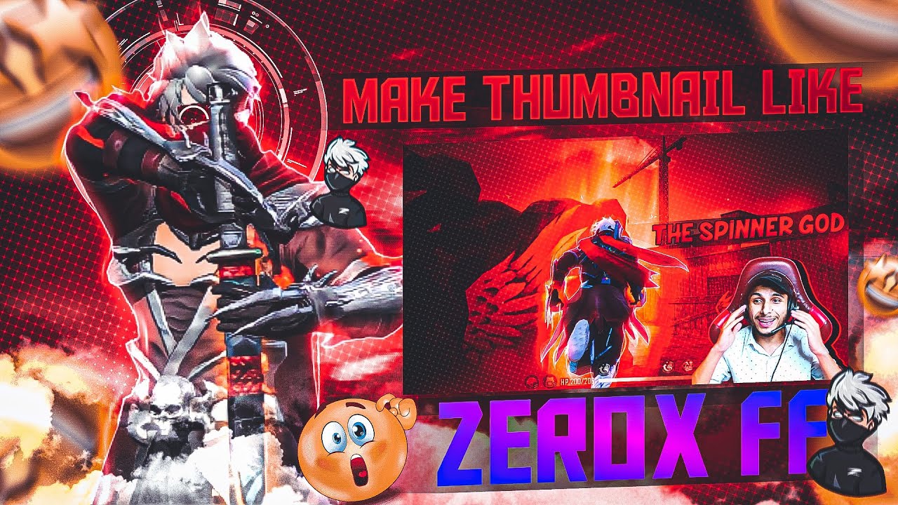 How To Make Thumbnail Like 💜@ZeroxFF | Zerox FF Jaisa Thumbnail Kaise ...