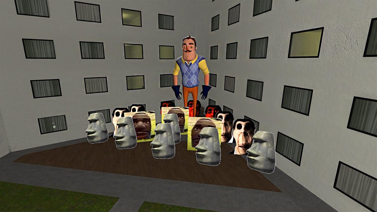 Obungas and Moai, Fortnite and Hello Neighbour Garry’s Mod NextBot ...