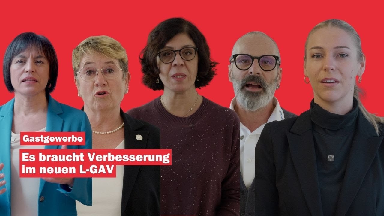 Arbeitnehmende im Gastgewerbe brauchen konkrete Verbesserungen im L-GAV ...