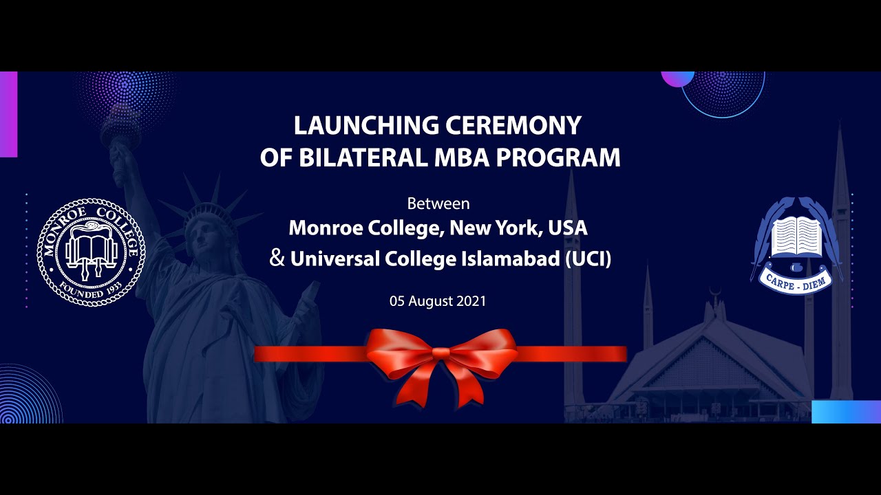 Launching Ceremony of Bilateral MBA Program Between UCI, Pakistan and ...