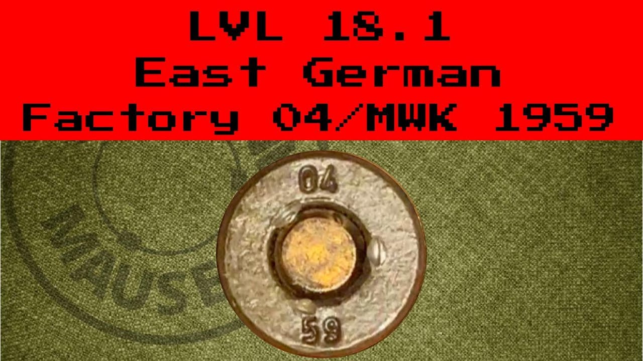Surplus 8mm Ammo Review: East German (1959) - YouTube