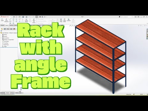 4-layer Iron Angle rack in SolidWorks Using 3D sketch and weldments ...