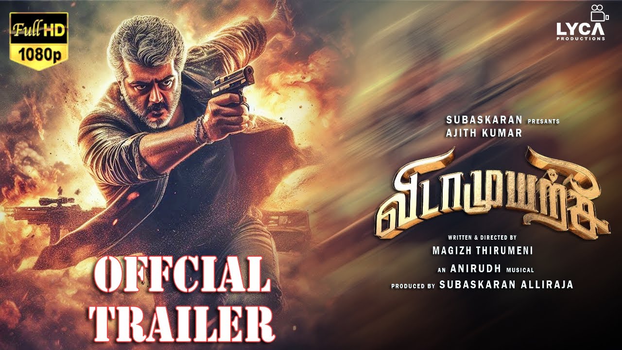 Vidaamuyarchi Trailer Official – Ajith Mass Action Movie | Trisha ...