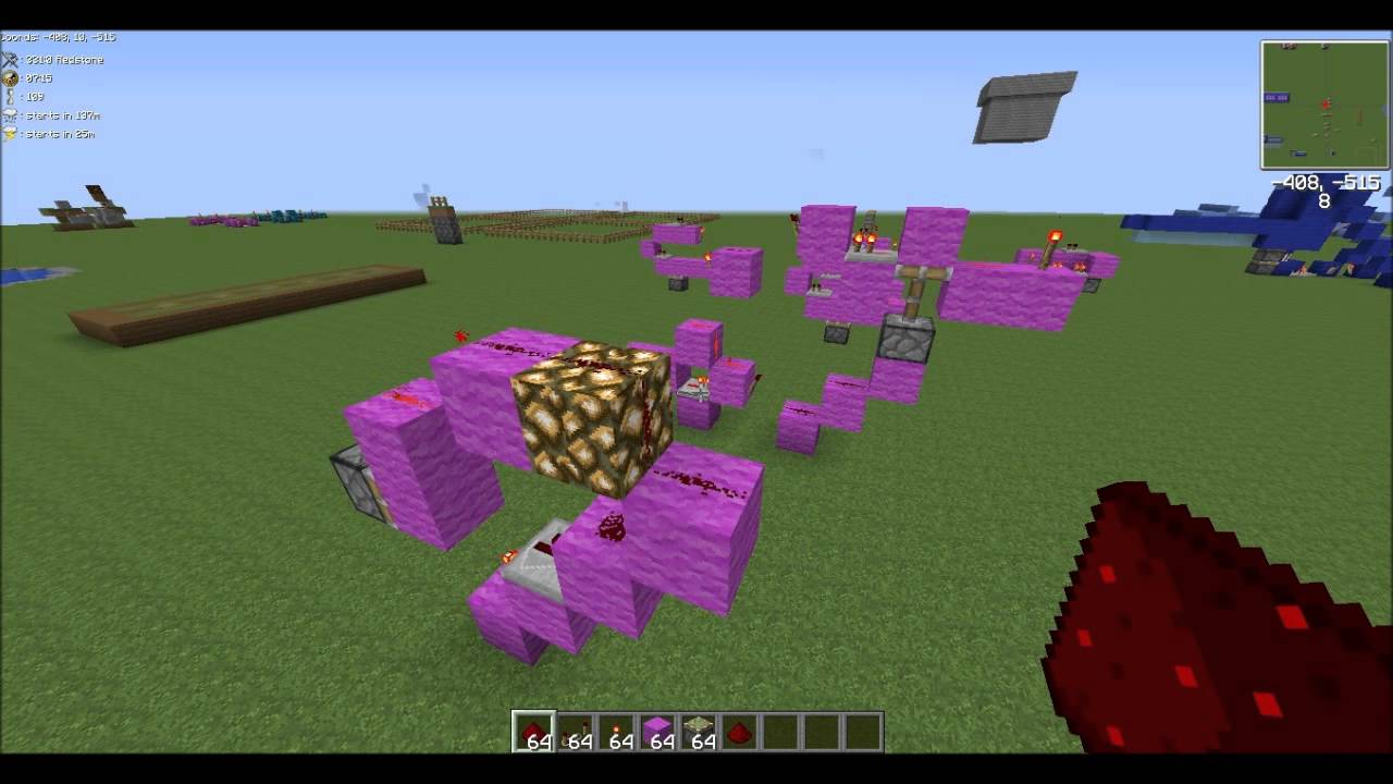 MINECRAFT : SHOWCASE - 1 WIDE BUD SWITCHES - YouTube