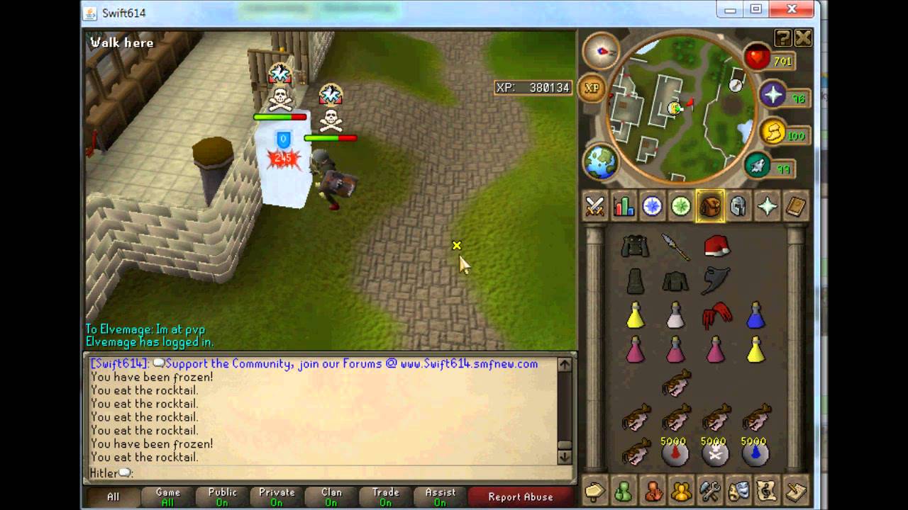 Runescape Santa Hat hybriding Pk Video (Vls,D Claws,Ags and much more ...
