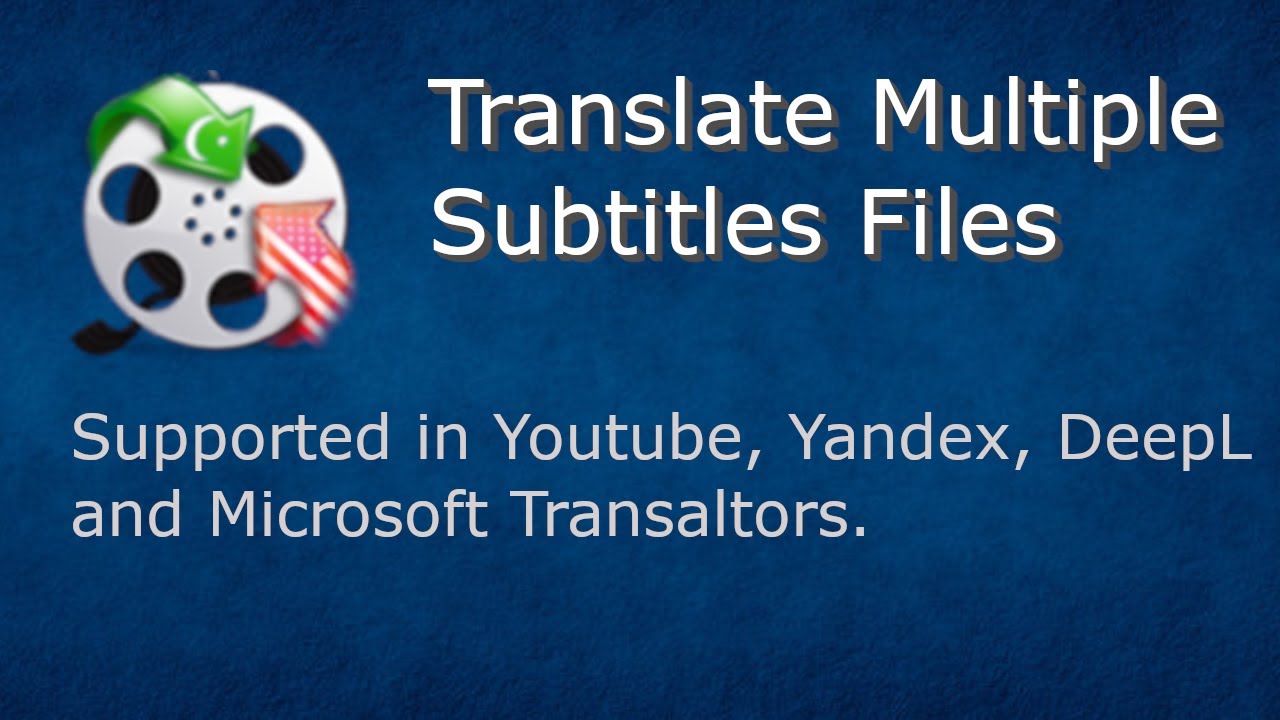 Subtitles Translation - Multiple Languages - YouTube
