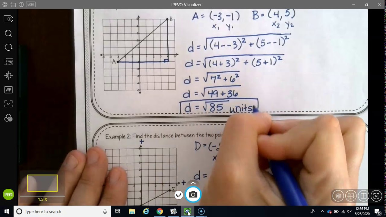 Mrs. Sauer's Geometry week 11 Distance Formula and Equation of a Circle ...