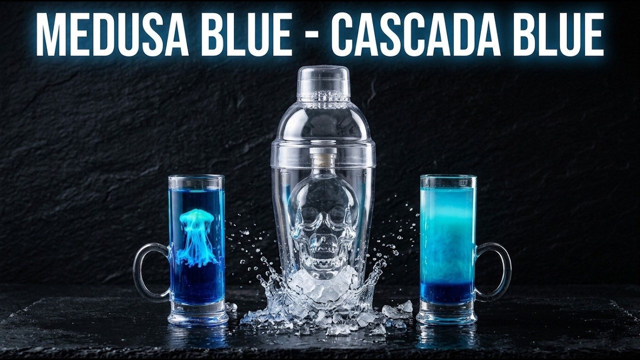Como hacer los COCTELES MEDUSA MARRÓN Y CASCADA SOFÍA - YouTube