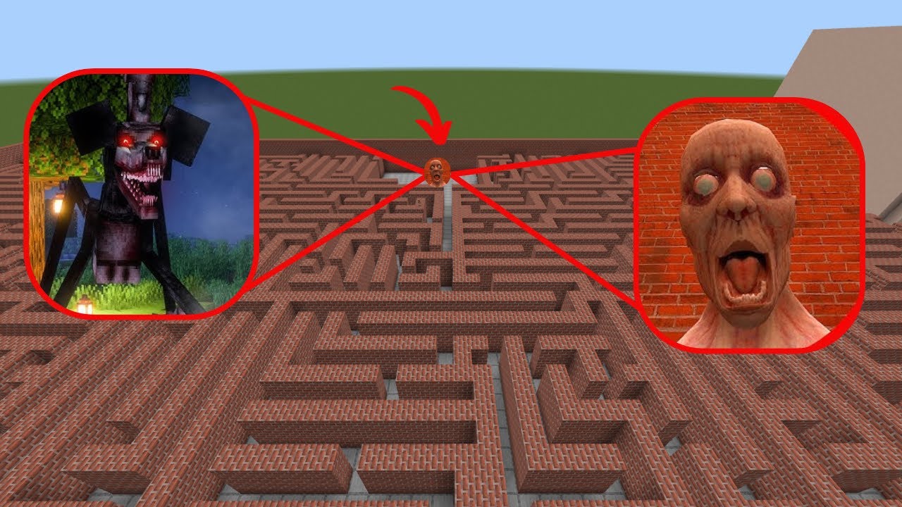 SCP 096 VS Mickey Mouse In Gmod Maze Maps Minecraft - YouTube