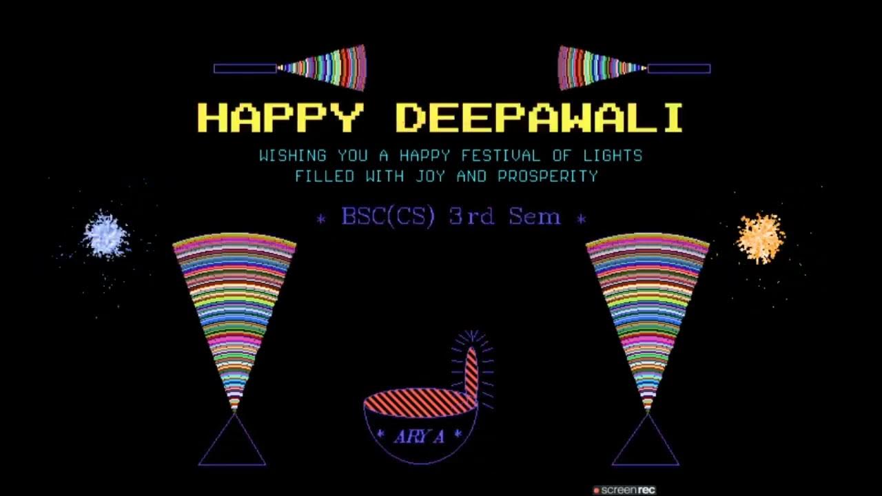 Diwali Program in C/C++ #computer #coding #btech #cse #project #diwali #new #diwalispecial - YouTube