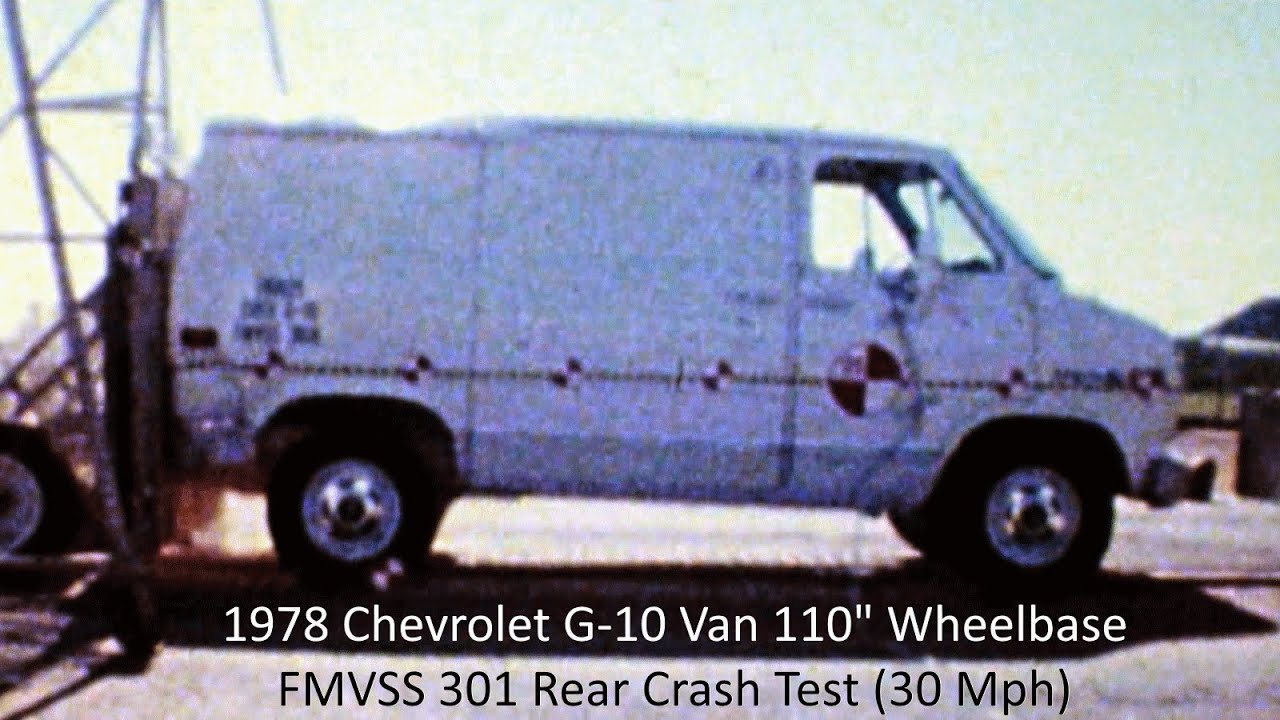 1971-1995 Chevrolet / GMC G10 Van (110" Wheelbase) FMVSS 301 Rear Crash ...