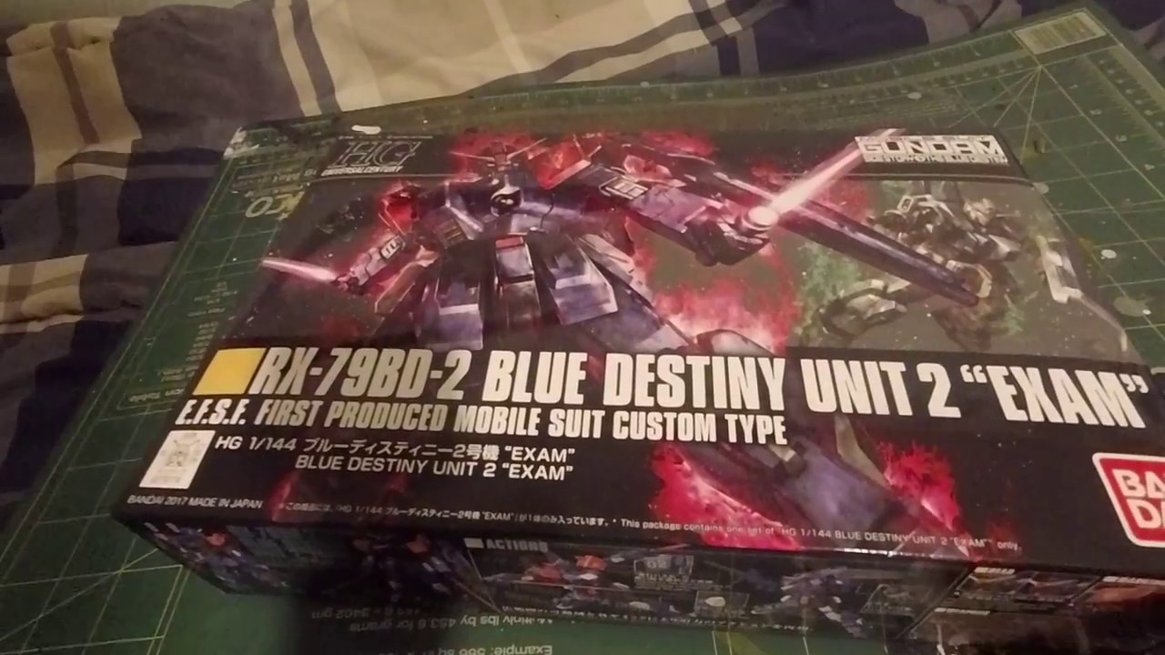 Hguc blue destiny unit 2 "exam" unboxing - YouTube