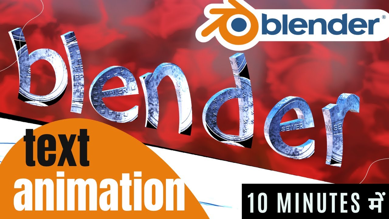 Amazing TEXT animation! BLENDER in just 10 MINUTES - YouTube