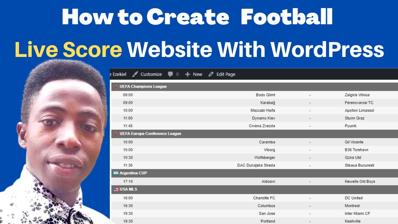 Live Score Tutorial - How To Create Football Live Score Website With ...