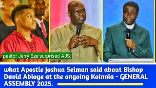 Bishop David Abioye At The General Assembly With Apostle Joshua Selman ...