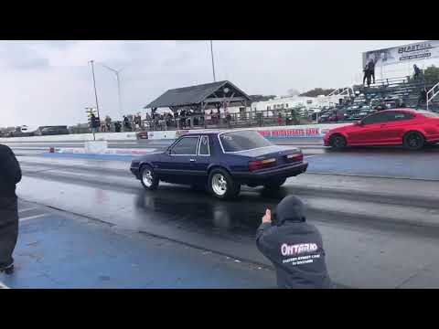 363 sbf coupe 1st nitrous pass - YouTube