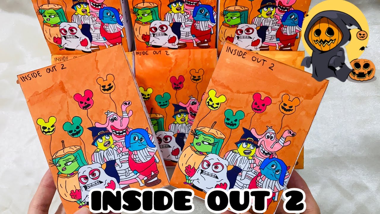 [🕸️Paper Diy🕸️] INSIDE OUT 2 Blind Box Halloween Editon #insideout2 # ...