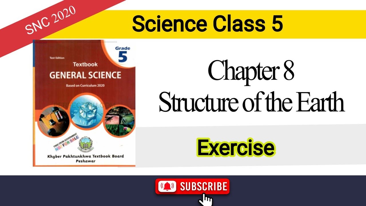 Class 5 Science Chapter 8 Structure of the Earth Exercise SNC 2020 ...