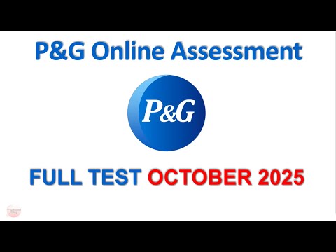 P&G Online Assessment Full Test October 2025