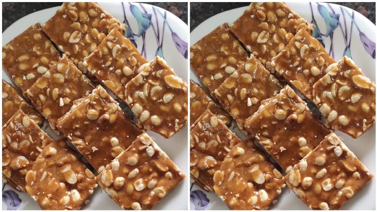 pappu chekka recipe in telugu // palli patti #jaggerysweets - YouTube