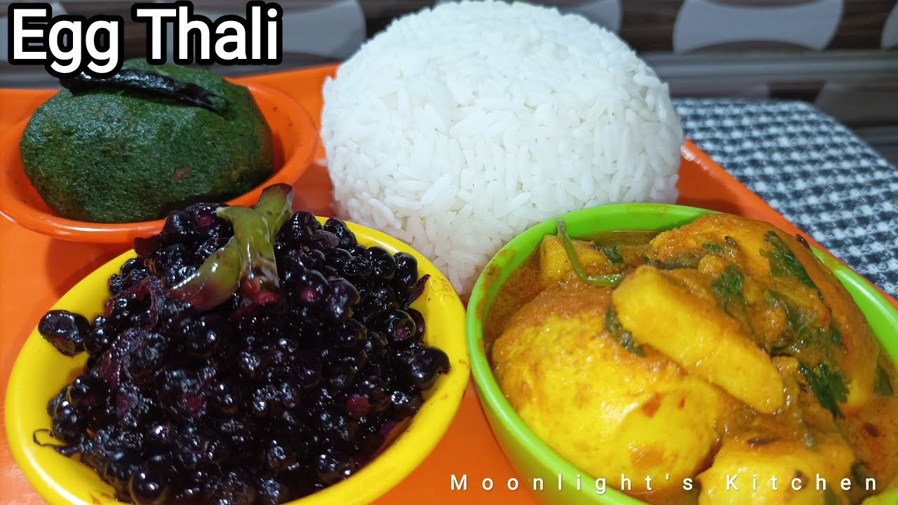 Egg Thali/ Lunch Thali Recipe || Full Thali Recipe - YouTube