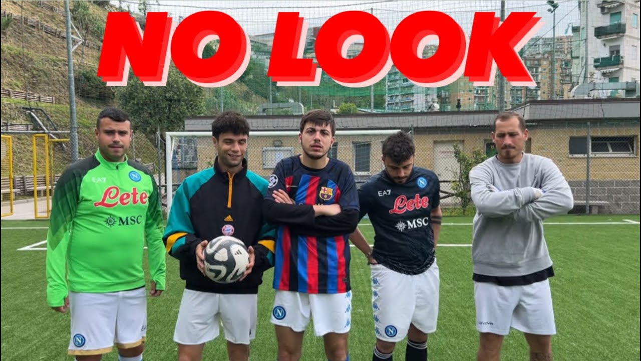 NO-LOOK FOOTBALL CHALLENGE - YouTube