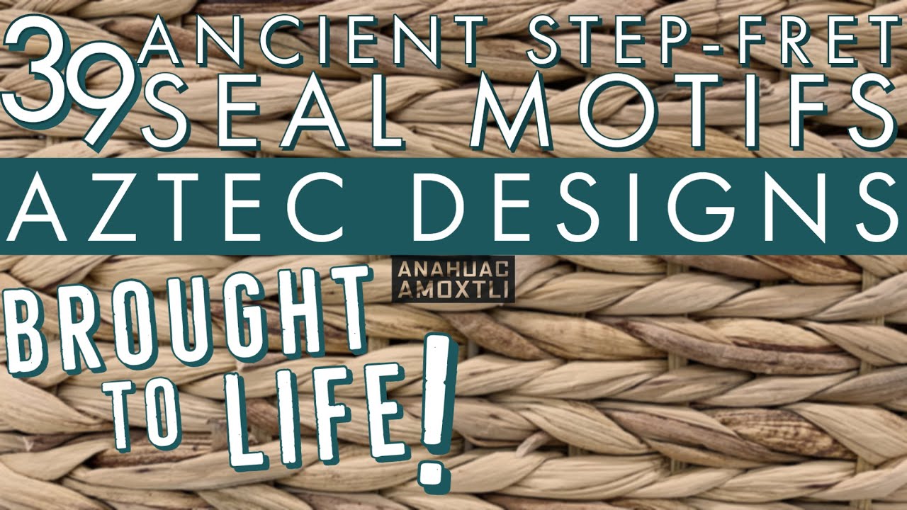 39 step-fret Aztec indigenous motifs found in ancient clay seals ...