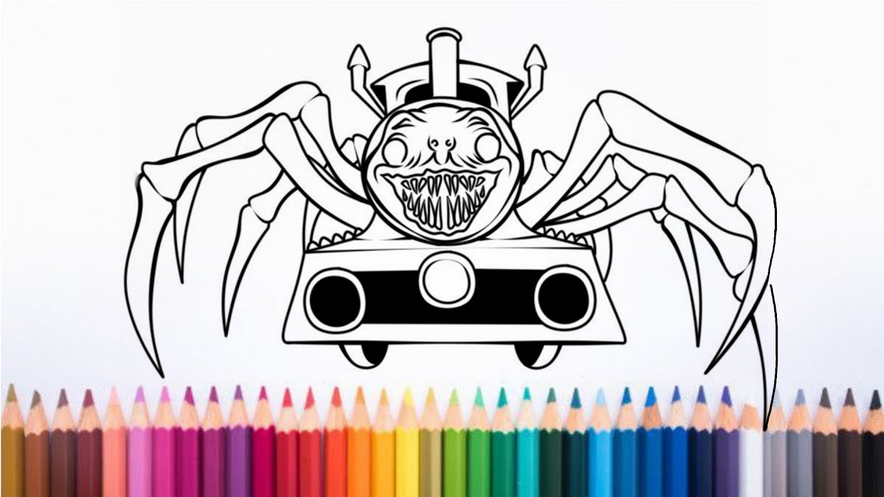 Menggambar dan Mewarnai Choo Choo Charles Game Horror - Choo Choo ...