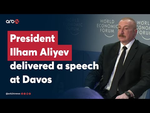 LIVE ! President Ilham Aliyev shares speech at Davos Event