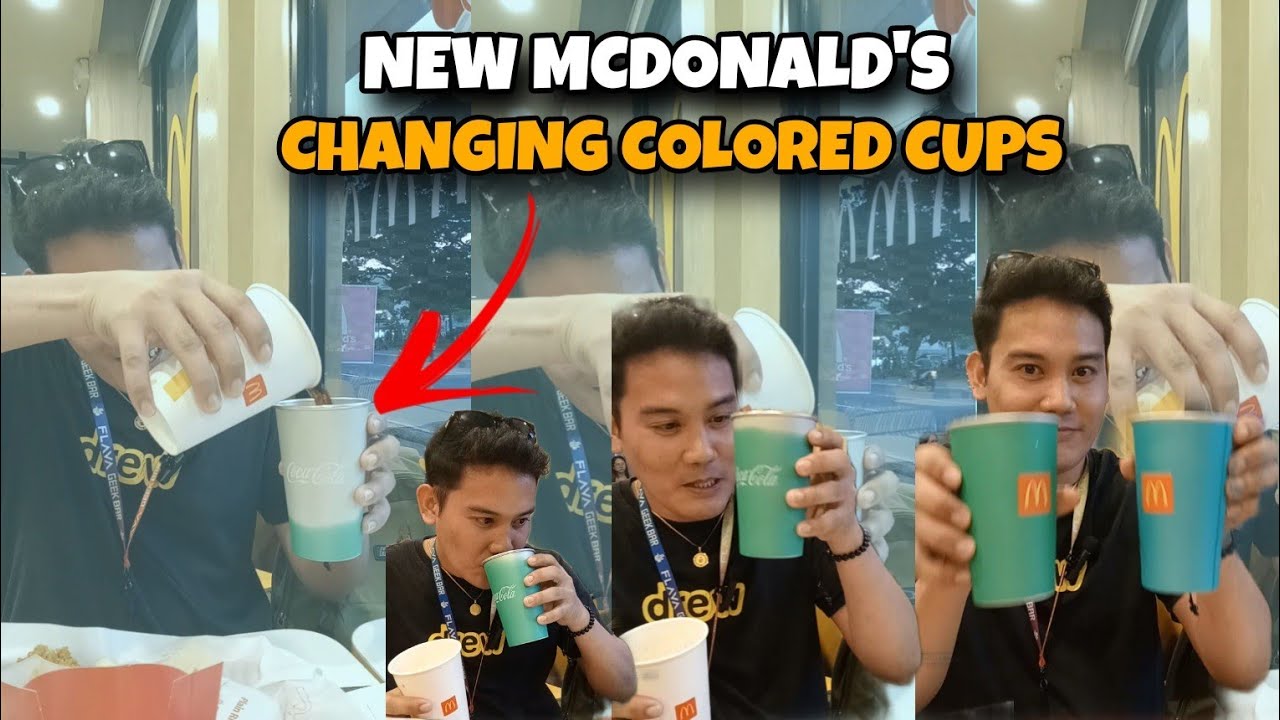 WOW MAGIC ! NEW MCDONALD'S CHANGING COLOR CUPS 🍟 - YouTube