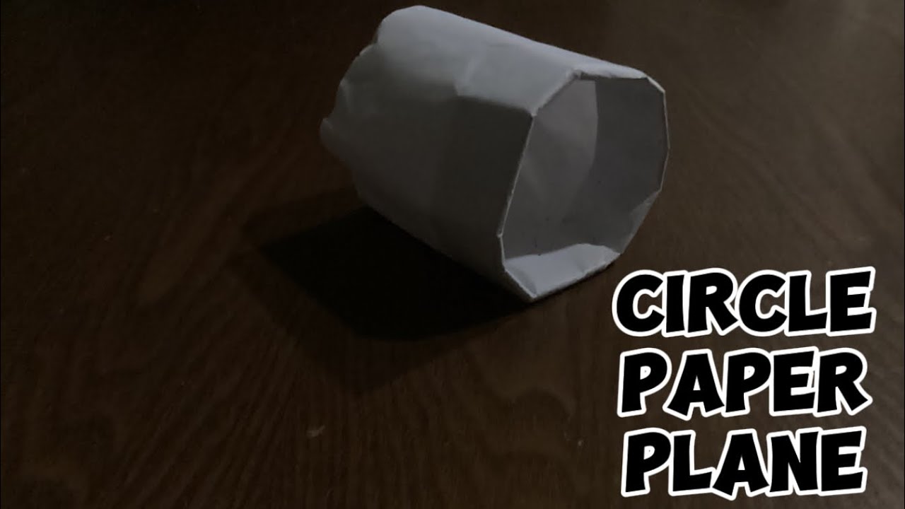 Folding Circle Paper Plane - YouTube