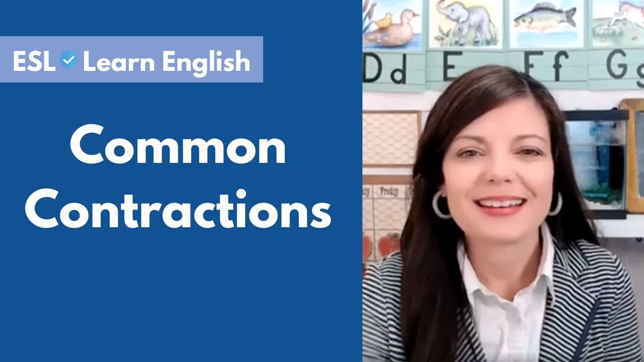ESL/EFL // Learn English //Contractions - YouTube