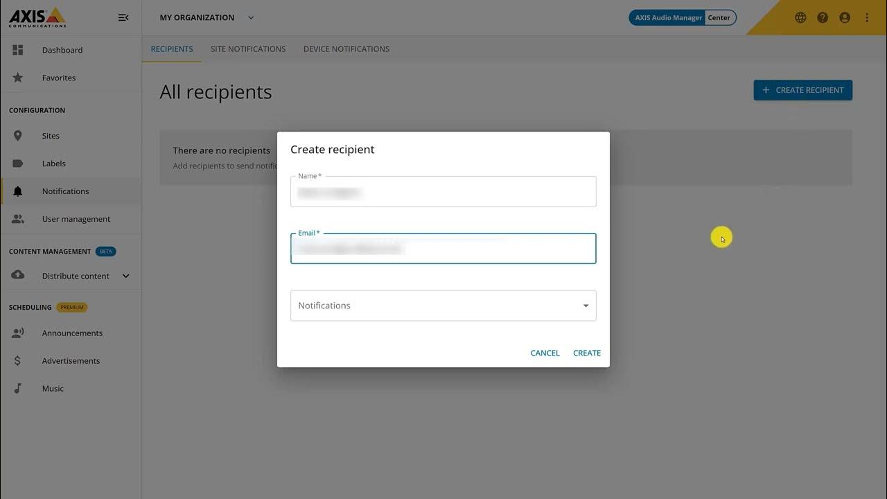 Set up a system in AXIS Audio Manager Center - YouTube