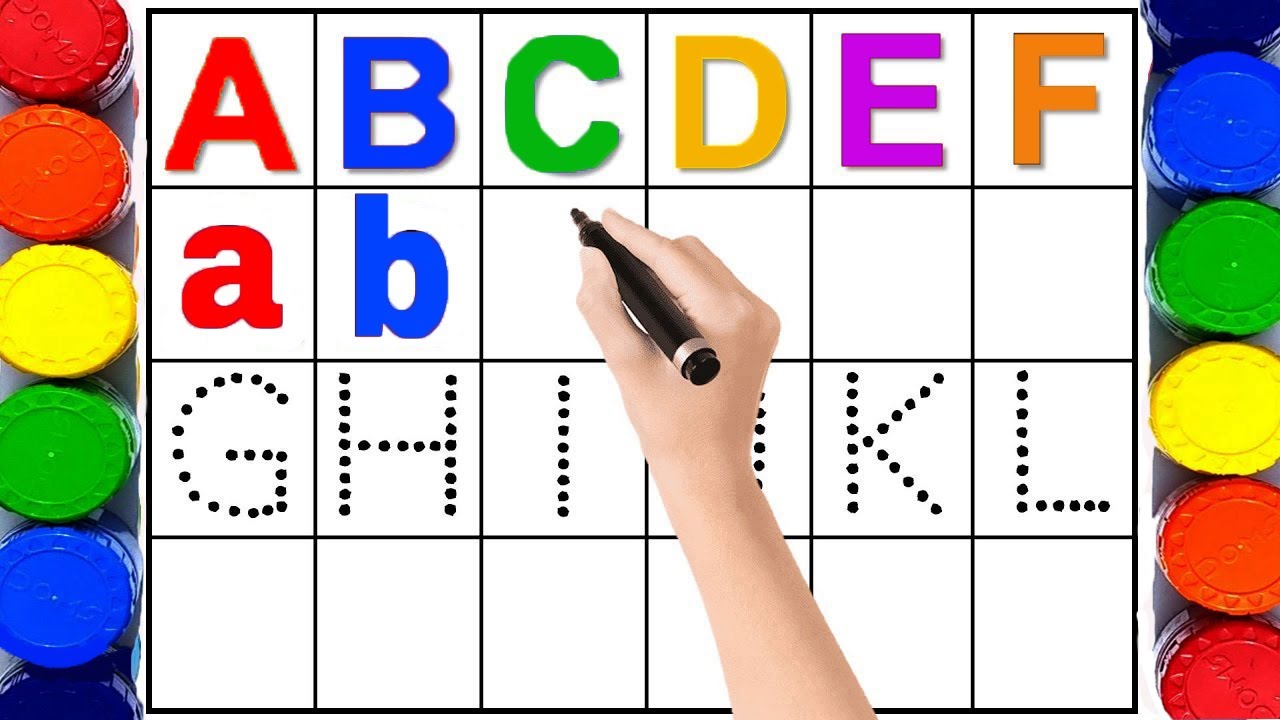 Alphabet A to Z for kids | 123 numbers counting, abc songs | writing ...