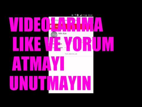 Yeni kanalim. Abune olun