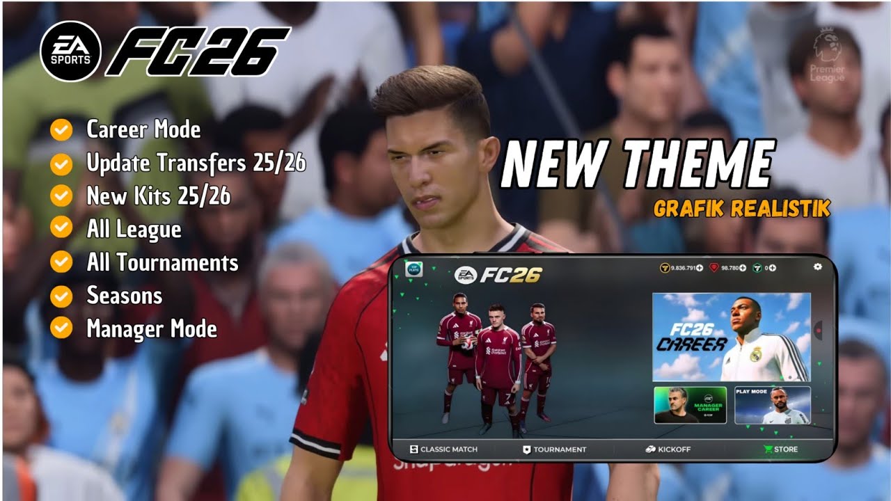 Fifa 16 Mod Fc 26 Android New Update Squad & Kits All Tournament - YouTube