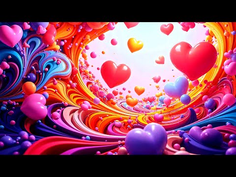 ❤️ 4K Valentine's Day Hearts Screensaver - Copyright Free Background Video No Sound ❤️