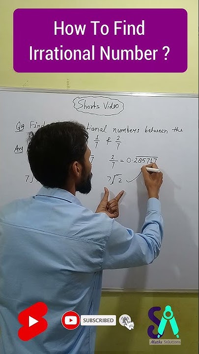 How To Find Irrational Number Between Two Numbers #shorts #swamisir #irrationalnumbers - YouTube
