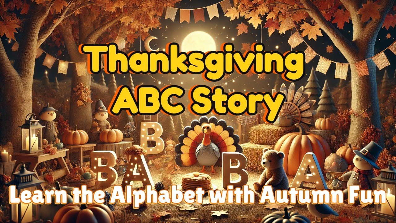 Thanksgiving ABC Story | A Cozy Bedtime Adventure for Kids | Learn the ...
