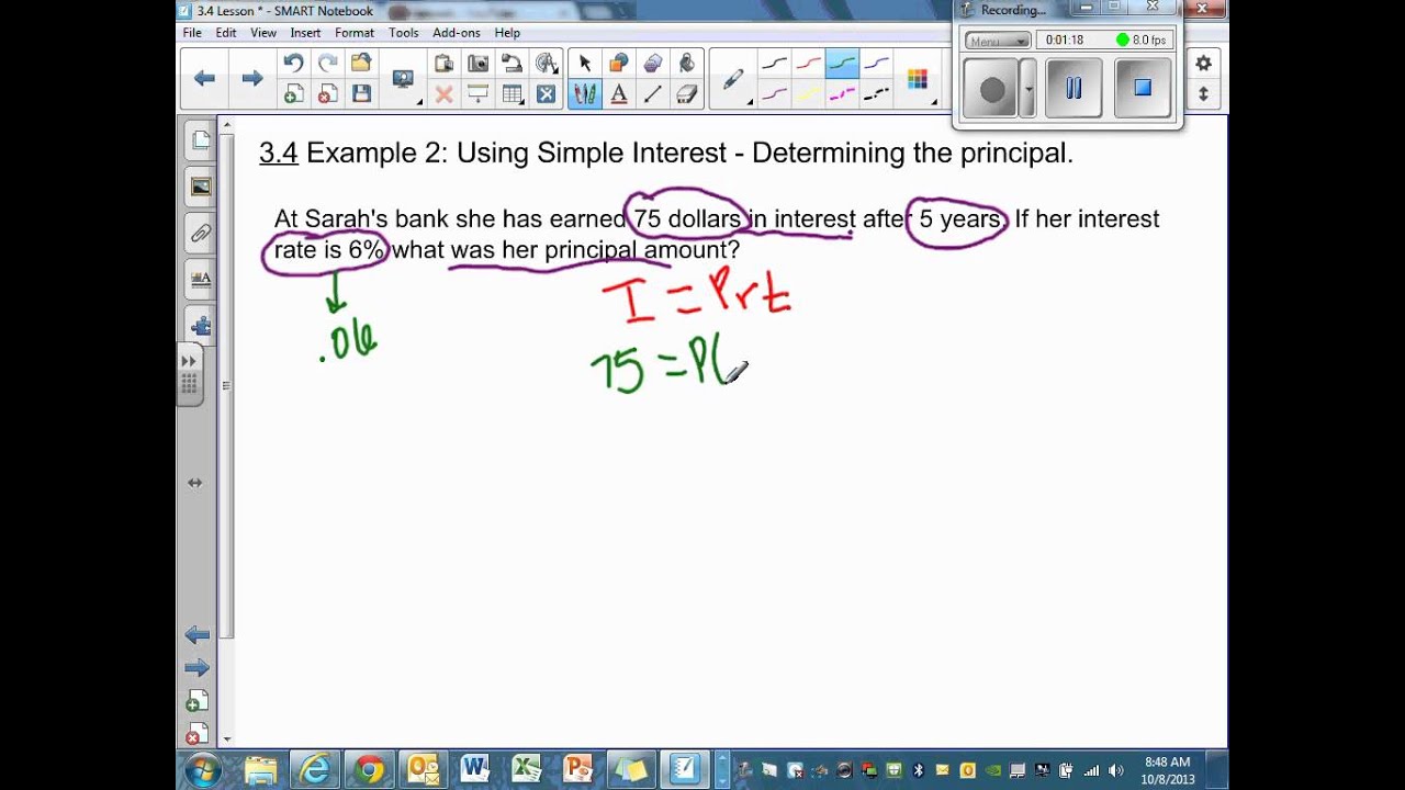 Principal Amount Invested - YouTube