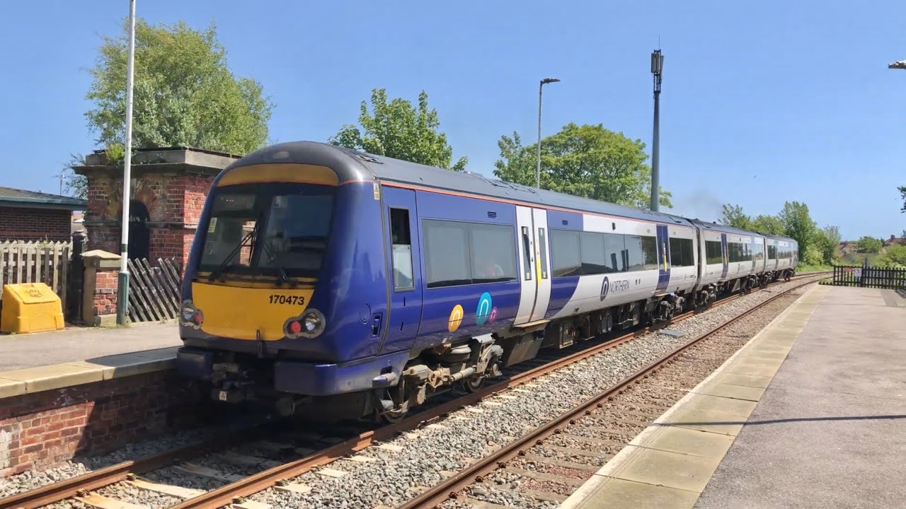 Northern Class 170 departing Filey - YouTube