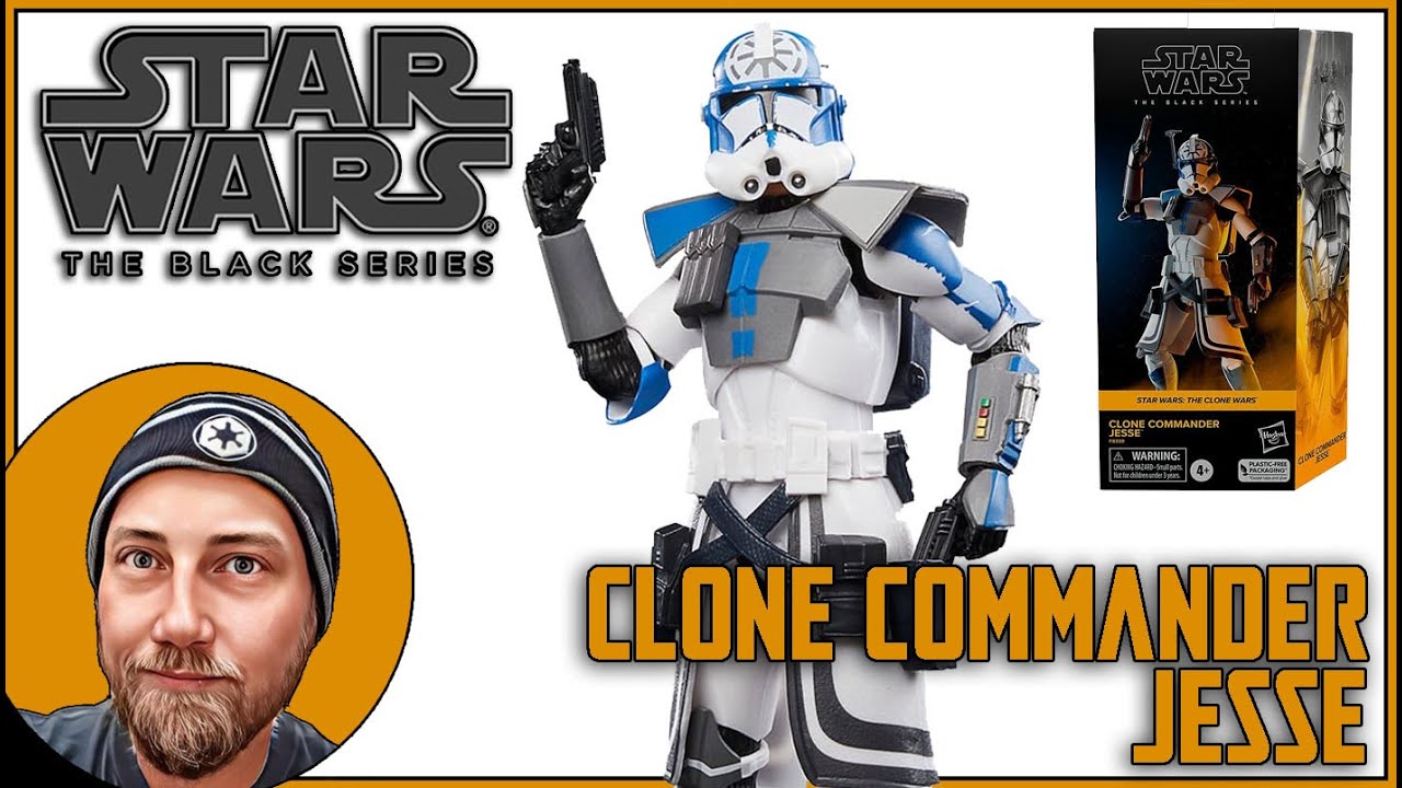 CLONE COMMANDER JESSE - STAR WARS THE BLACK SERIES REVIEW + HELMET FIX ...